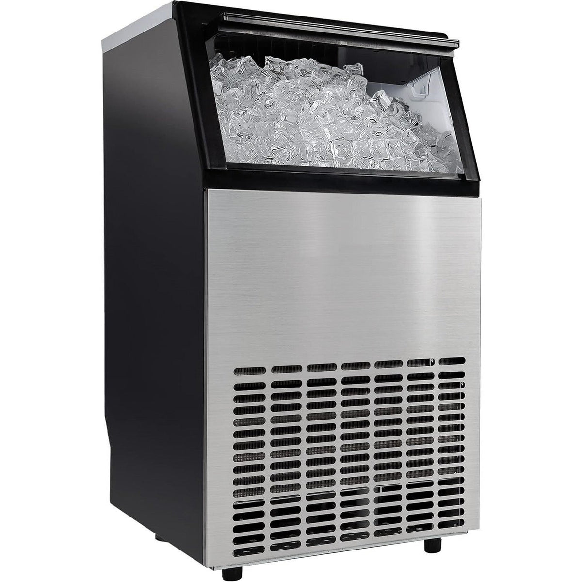 Commercial Outdoor Ice Maker 95 lbs Daily Stainless Steel Freestanding ...